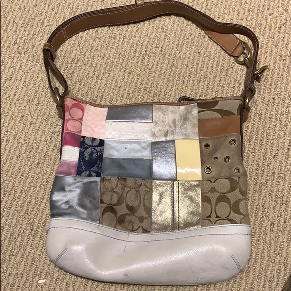 Coach | Bags | Coach Leather Patch Work Bag | Poshmark